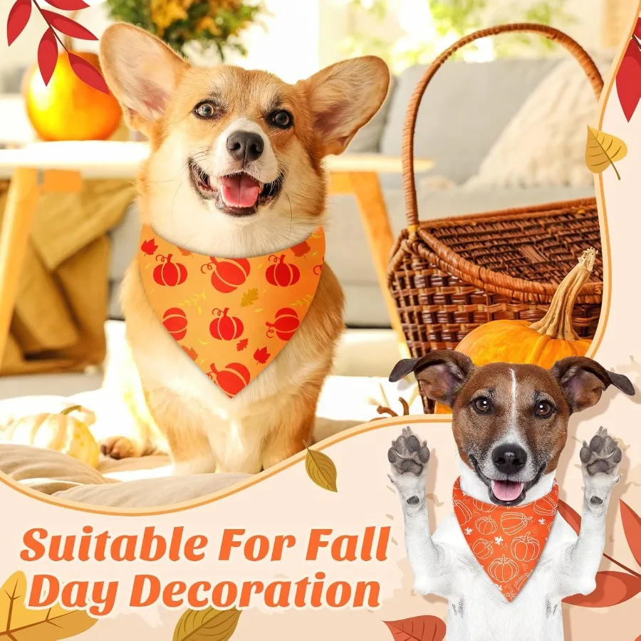 12 Pcs Reversible Fall Bandanas - Zoomie Supply Co